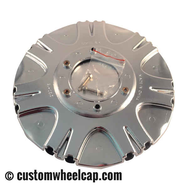 DUB Mamba Wheel Center Cap 2130-15 CAPM-674-1 Chome with Matte Black A ...