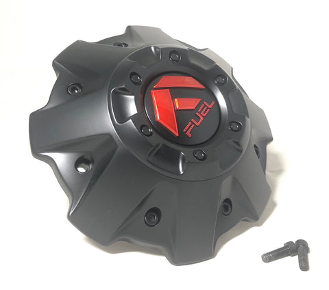 Fuel Off Road Center Caps 1001-63MBQ 5 & 6 Lug Matte/Flat Black with R ...