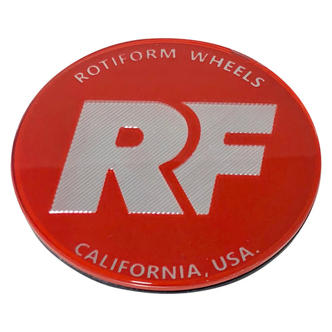 Rotiform Center Cap Red with Chrome Logo 32170RC Snap In ...