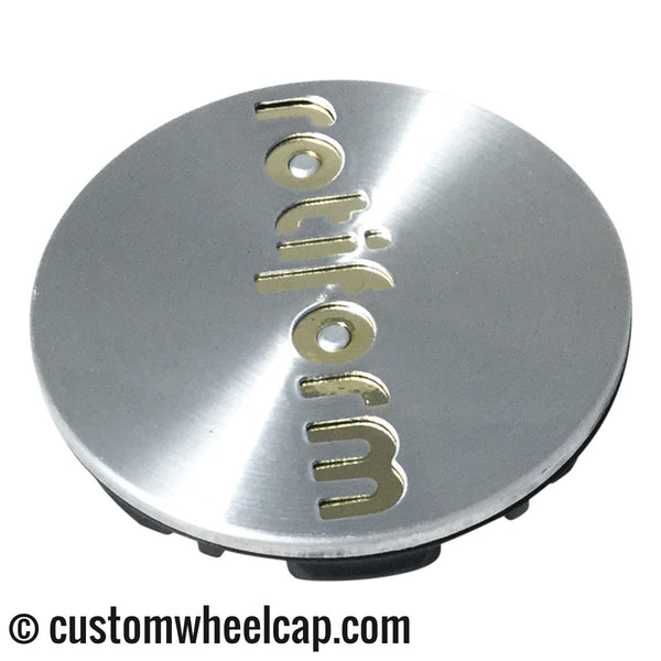 Rotiform Center Cap Machined with Gold Logo Plastic Snap In ...