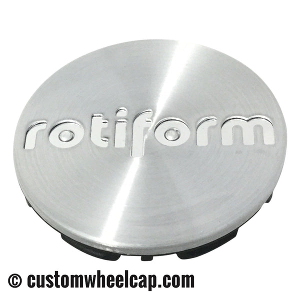 Rotiform Center Cap Machined Silver Plastic Snap In – Customwheelcap.com