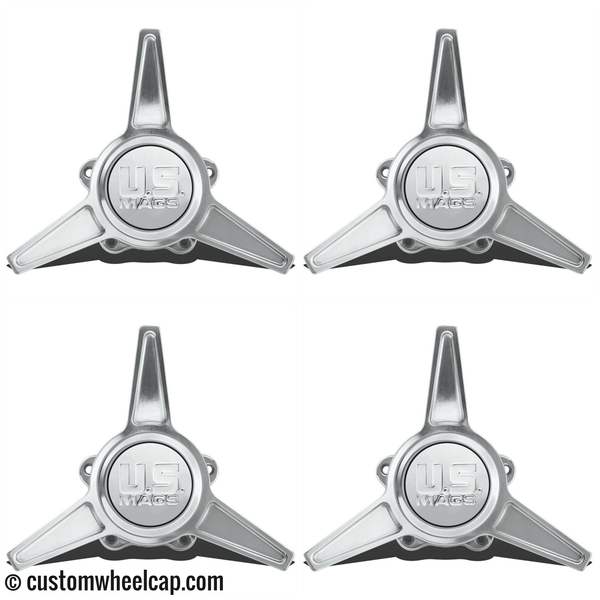 US Mags Knock-Off Spinner Center Cap Billet Aluminum (Set of 4 ...